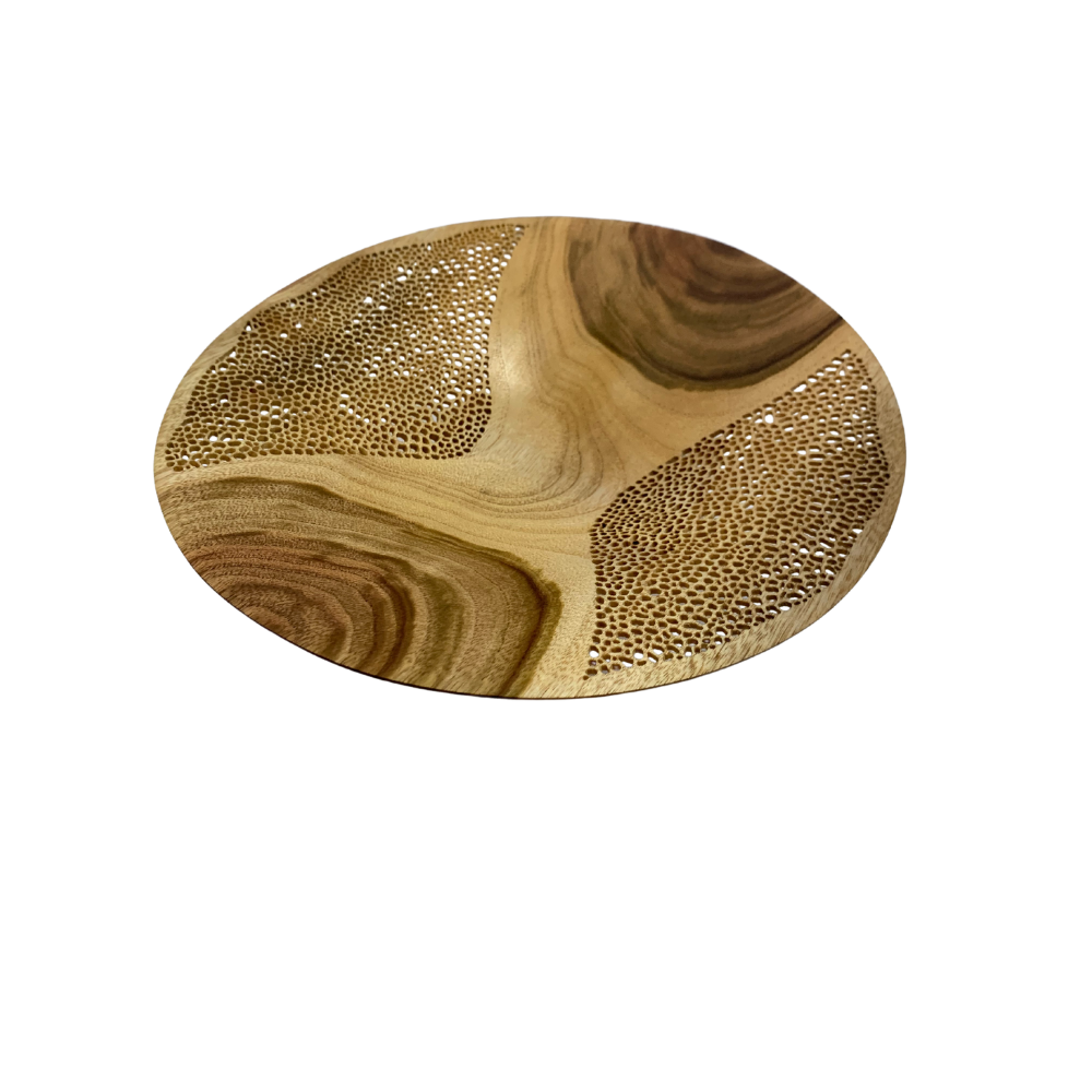 Bowl - Camphor Laurel w/pierced pattern | Wood We Create